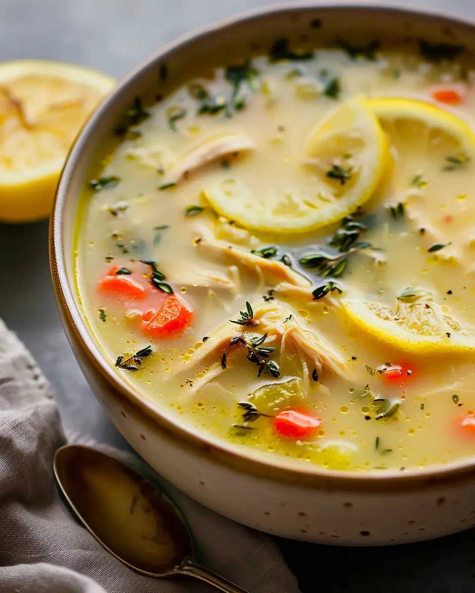 Greek Lemon Chicken Soup