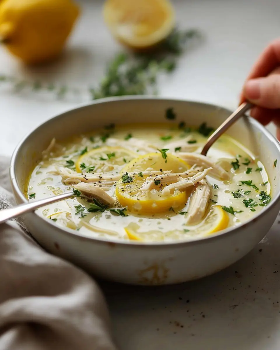 Greek Lemon Chicken Soup