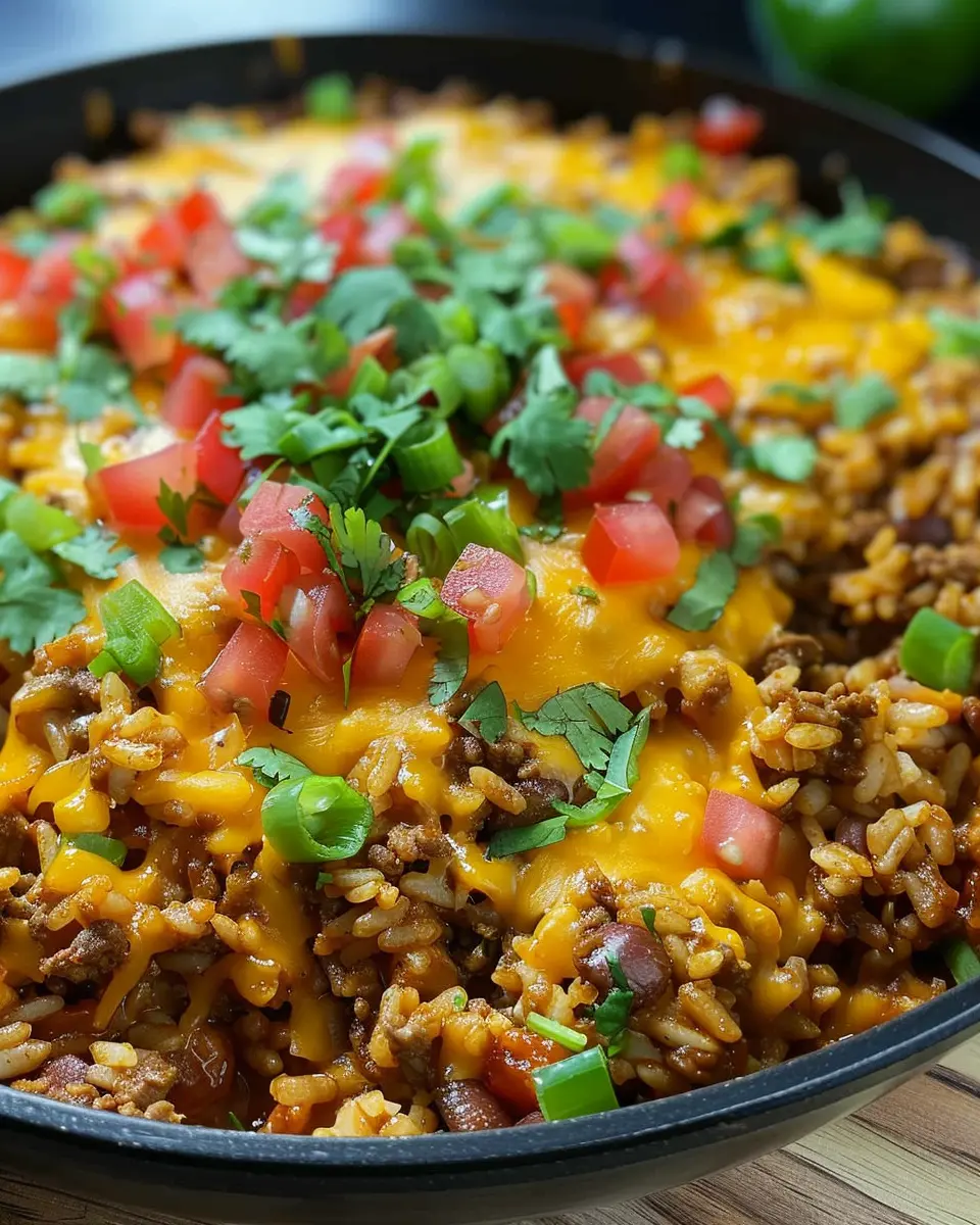 cheesy taco rice