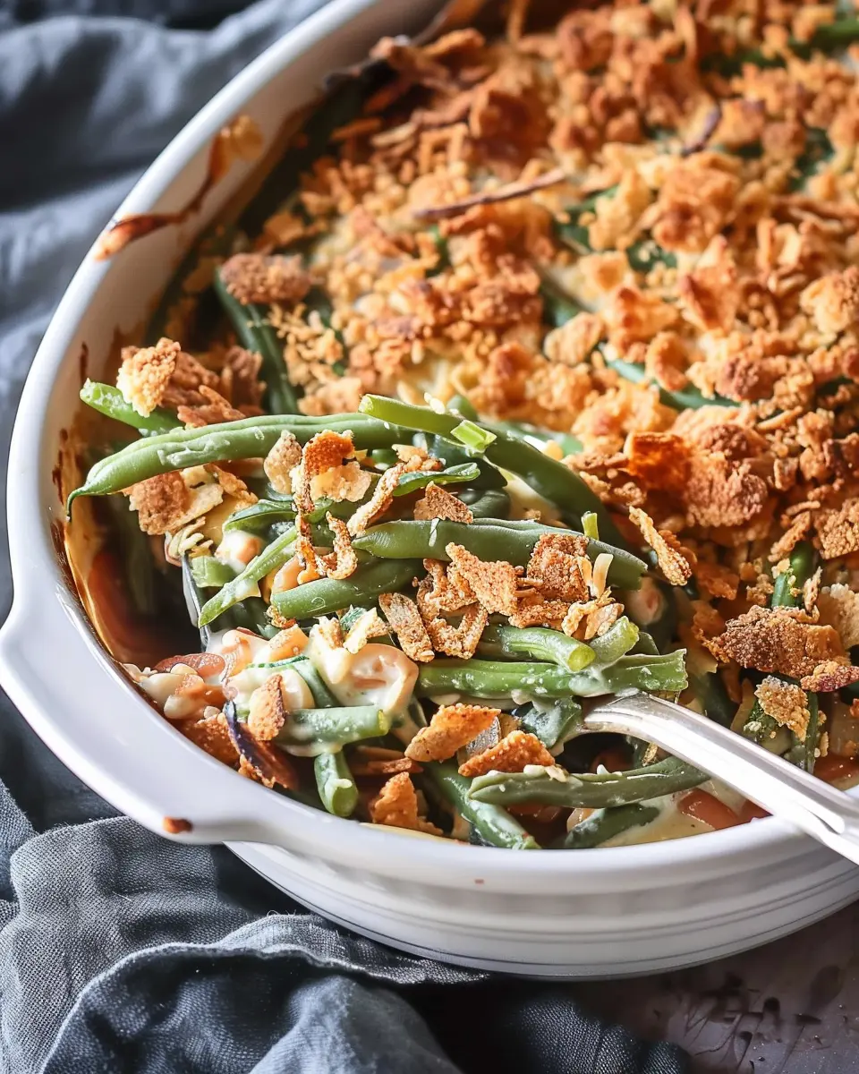 fresh green bean casserole