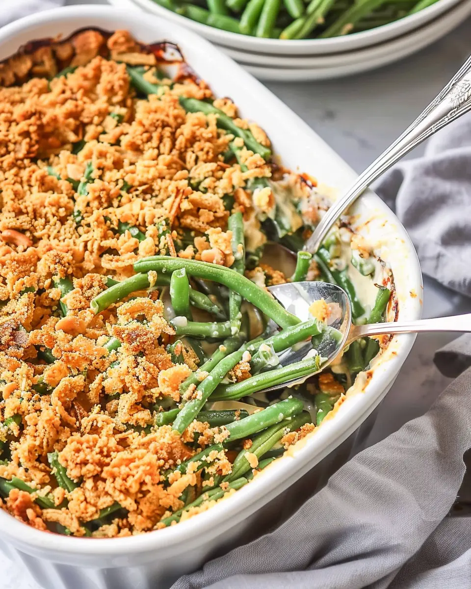 fresh green bean casserole
