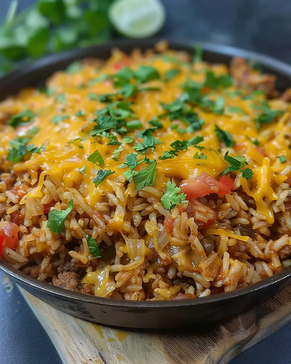 cheesy taco rice
