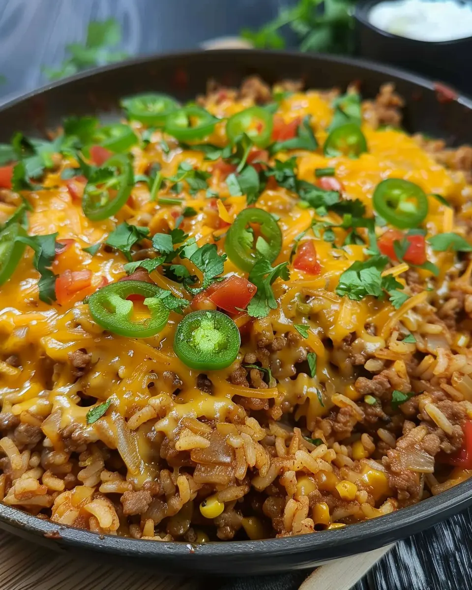cheesy taco rice