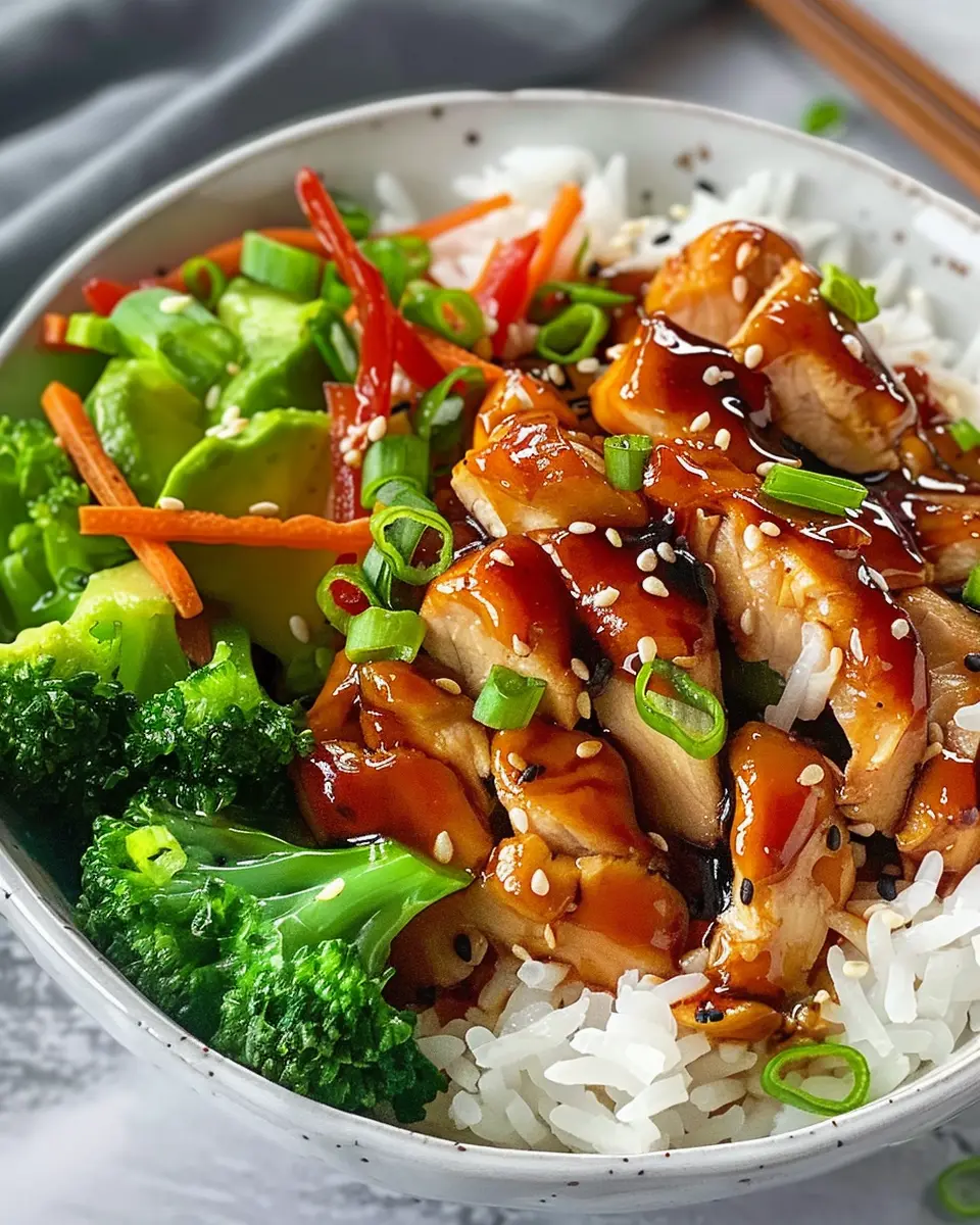 The Best Teriyaki Chicken Rice Bowl